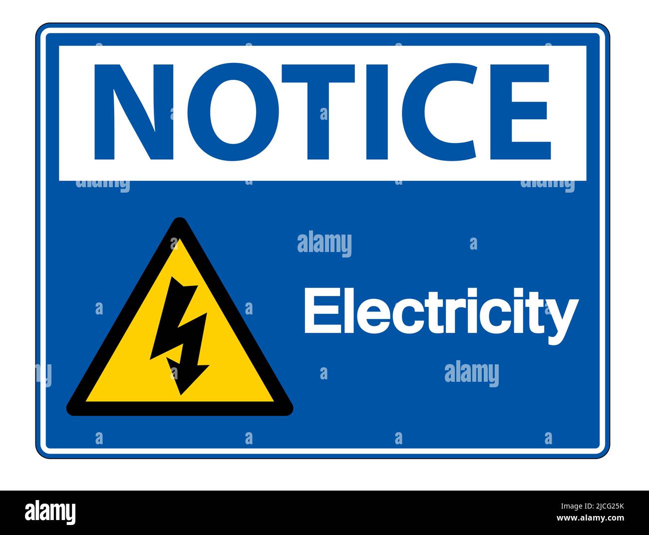 Notice Electricity Symbol Sign Isolate On White Background,Vector ...