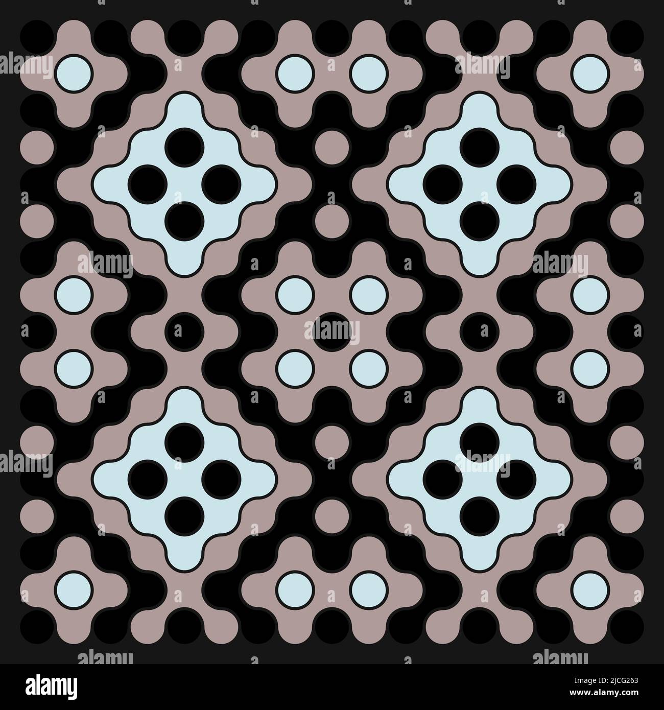 Random color rounded truchet tiling illustration Stock Vector Image ...