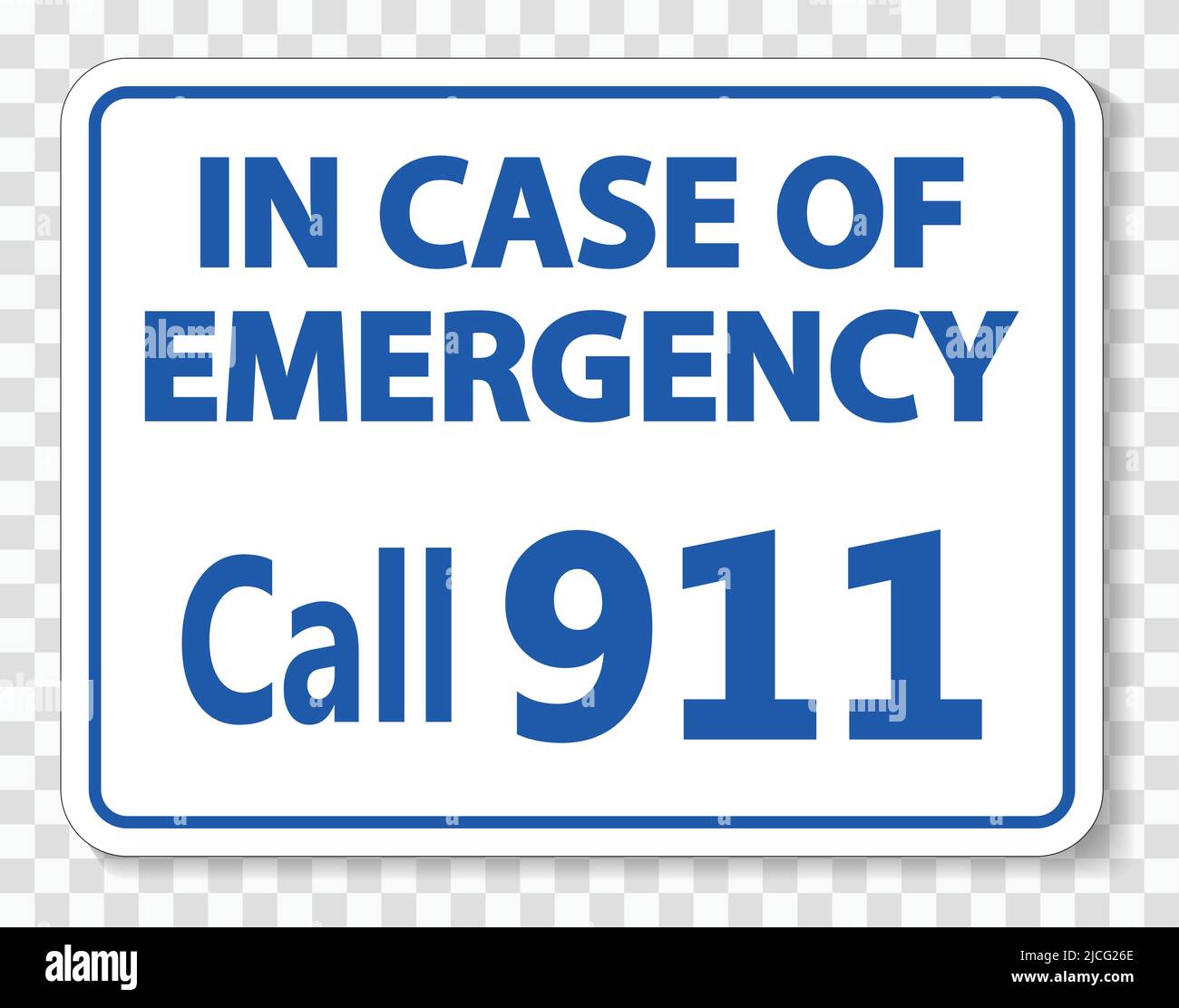 Call 911 Sign on transparent background,vector illustration Stock ...