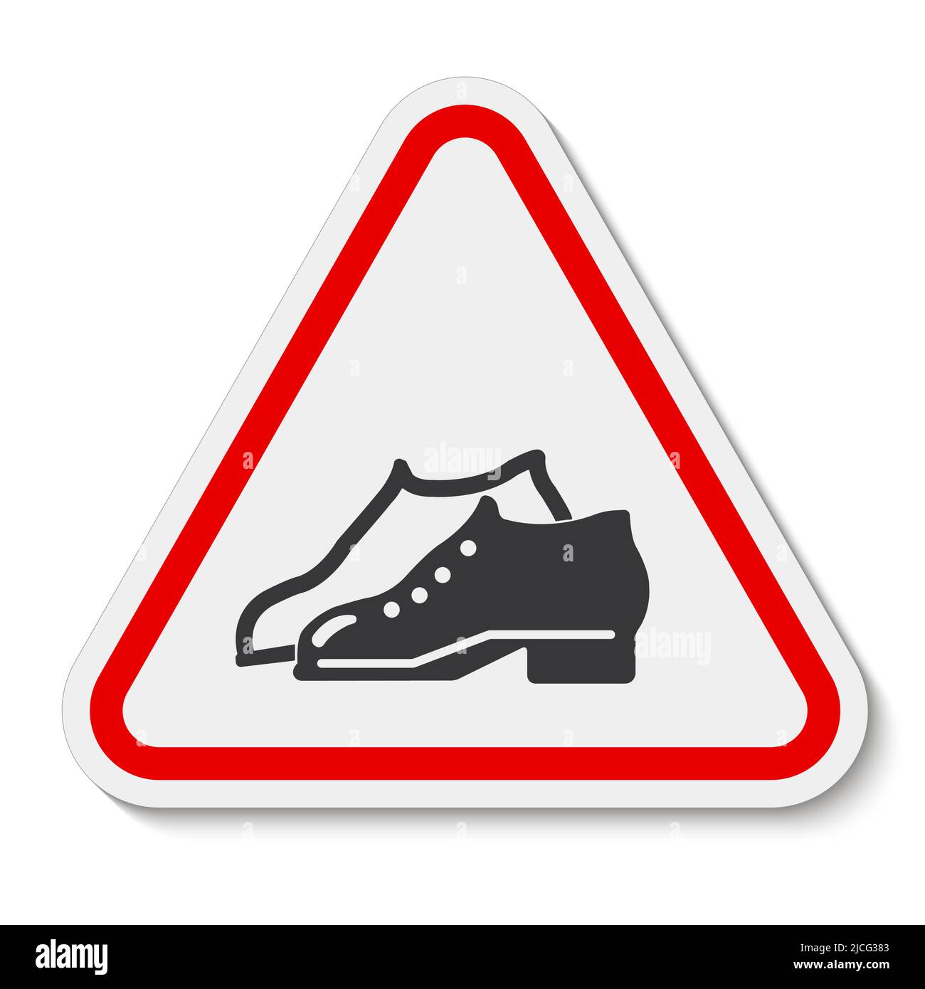 Symbol Enclosed Shoes Are Required In The Manufacturing Area sign ...
