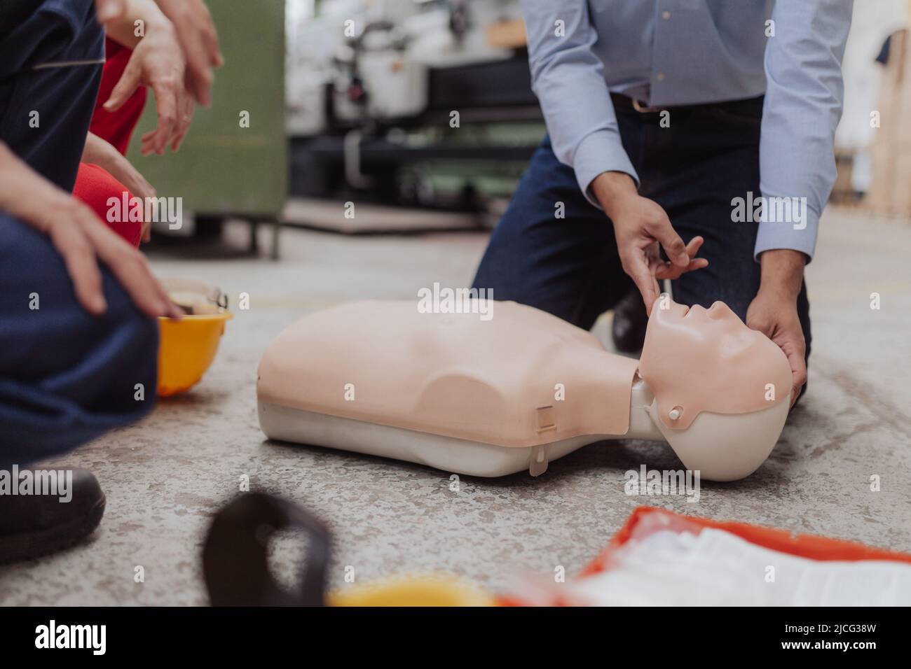 First aid recovery position hi-res stock photography and images - Alamy