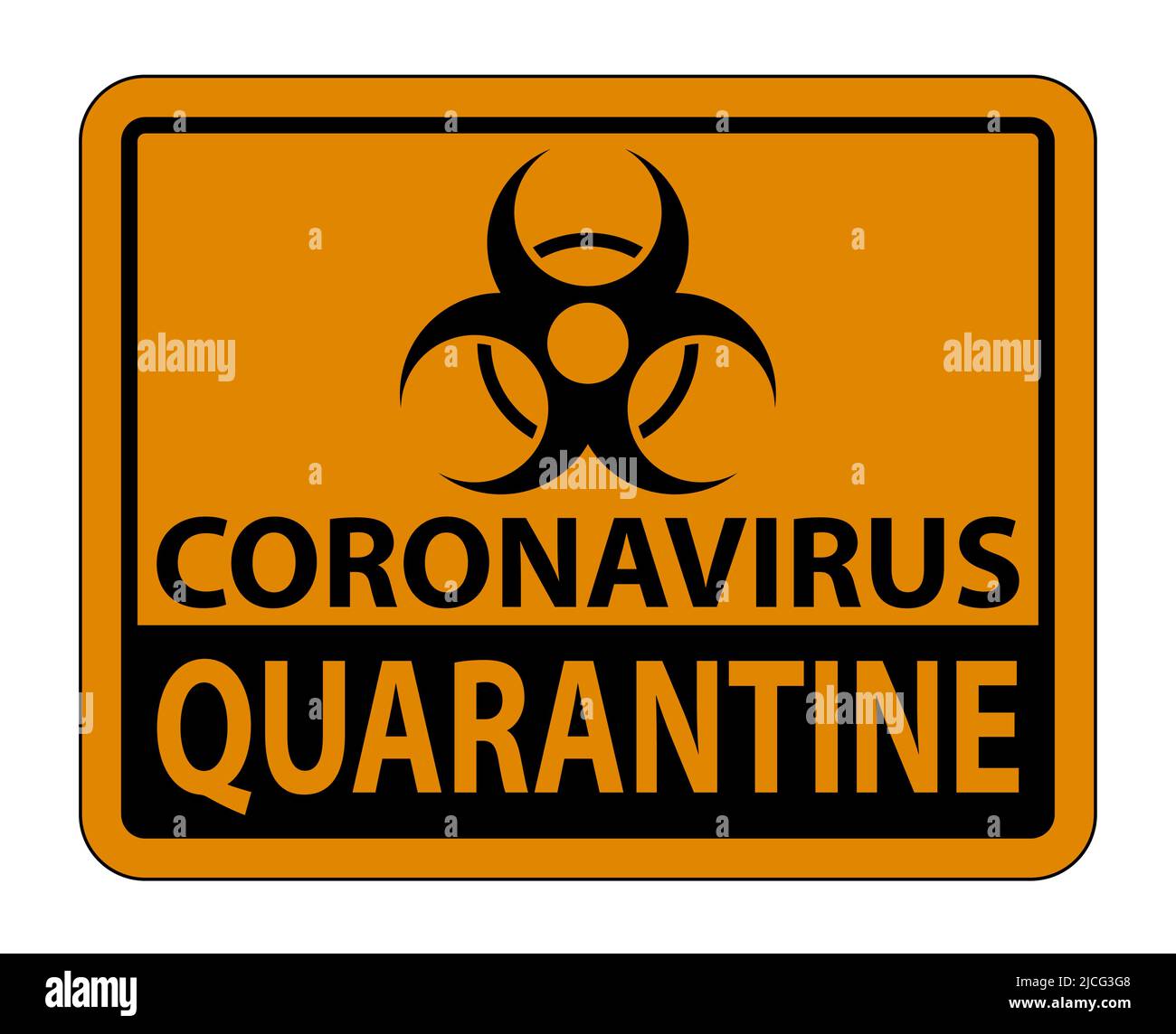 Coronavirus Quarantine Sign Isolate On White Background,Vector ...