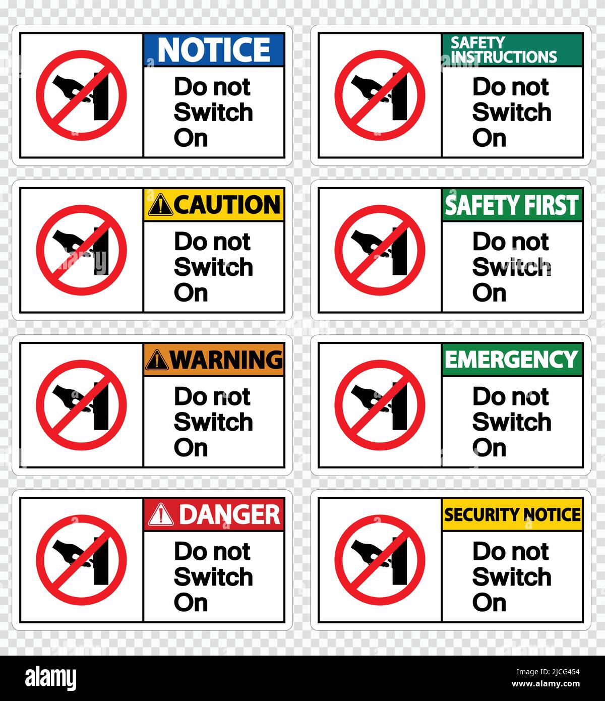 Set do not touch sign label on transparent background,Vector ...