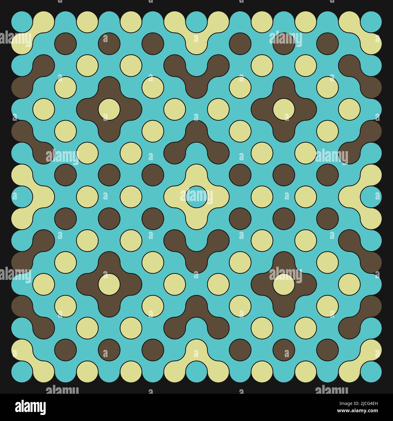 Random color rounded truchet tiling illustration Stock Vector Image ...