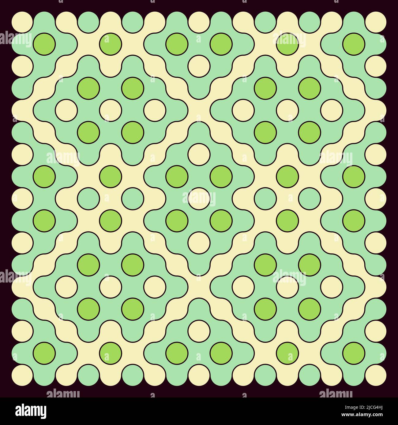Random color rounded truchet tiling illustration Stock Vector Image ...