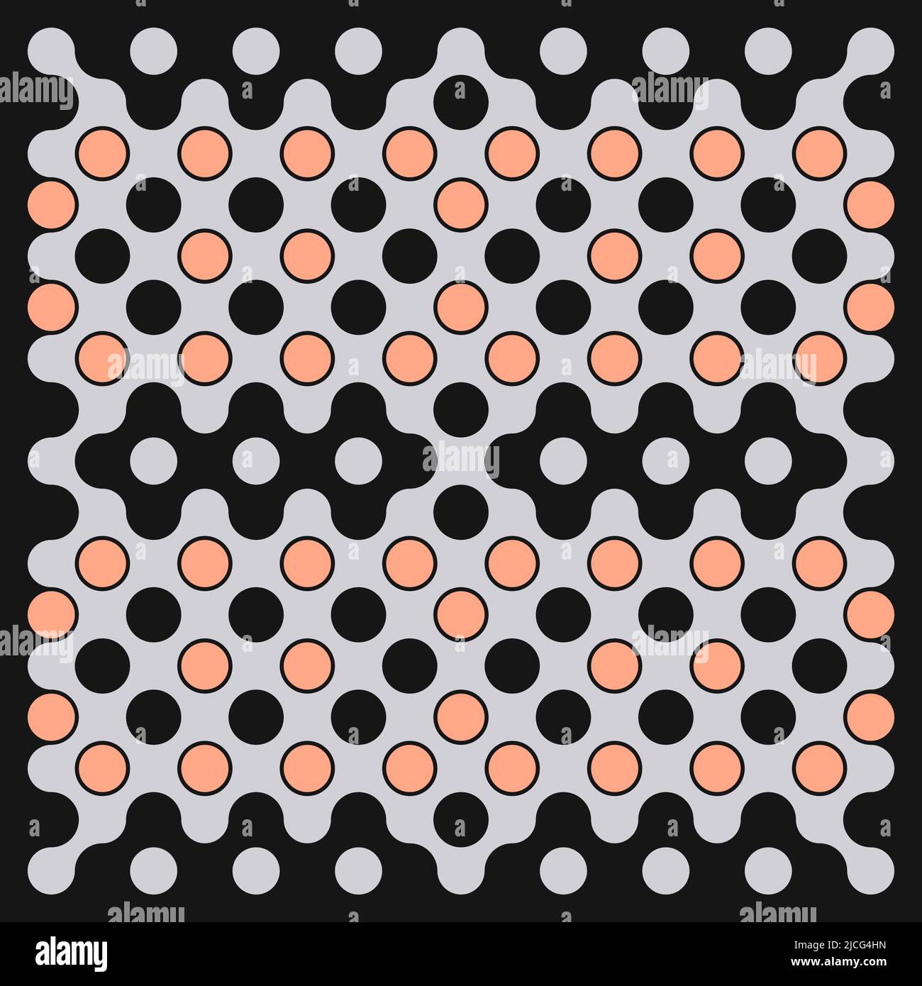 Random color rounded truchet tiling illustration Stock Vector Image ...