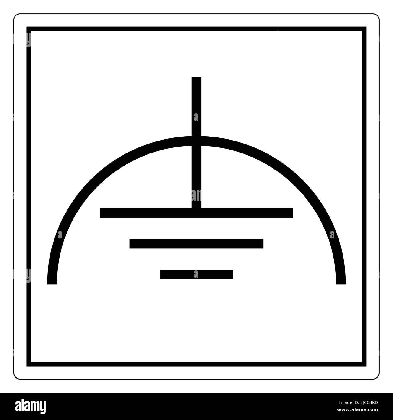 Noiseless Earth Clean Ground Symbol Sign Isolate On White Background ...