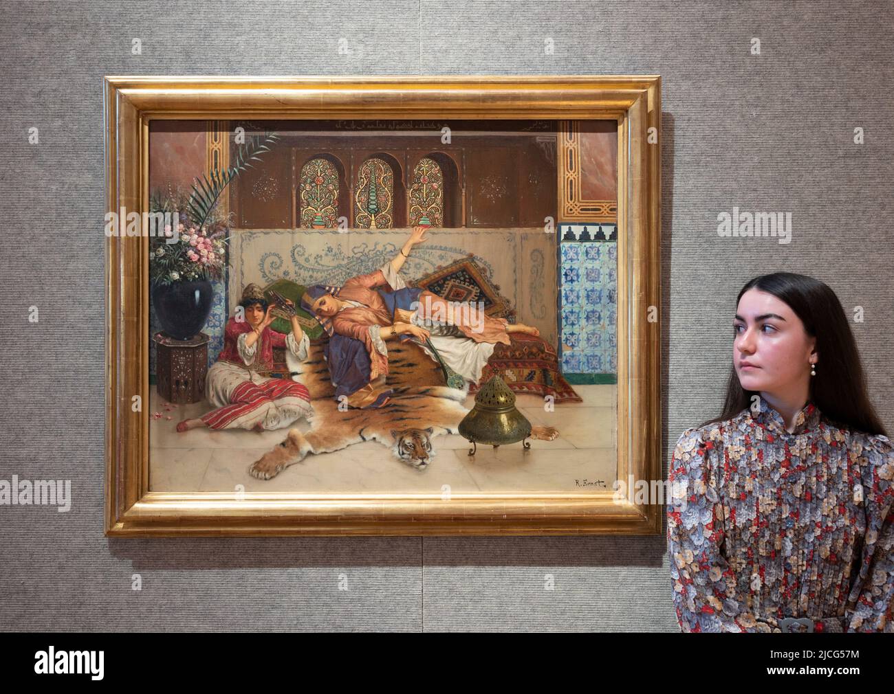 Bonhams, New Bond Street, London, UK. 13 June 2022. Bonhams Orientalist ...