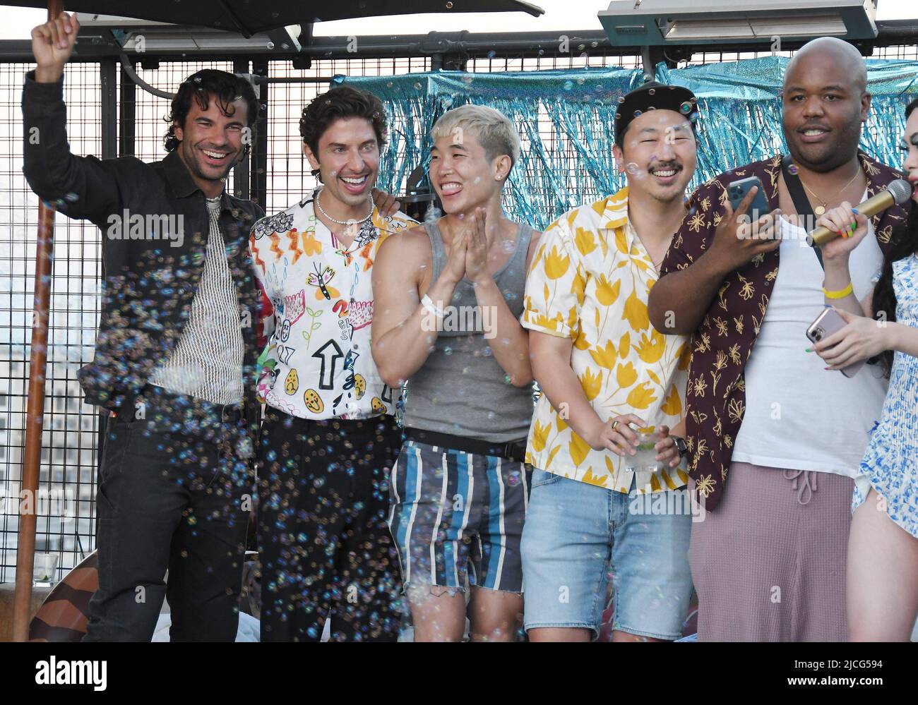 Los Angeles, USA, 12/06/2022, (L-R) FIRE ISLAND Cast & Crew - Michael ...