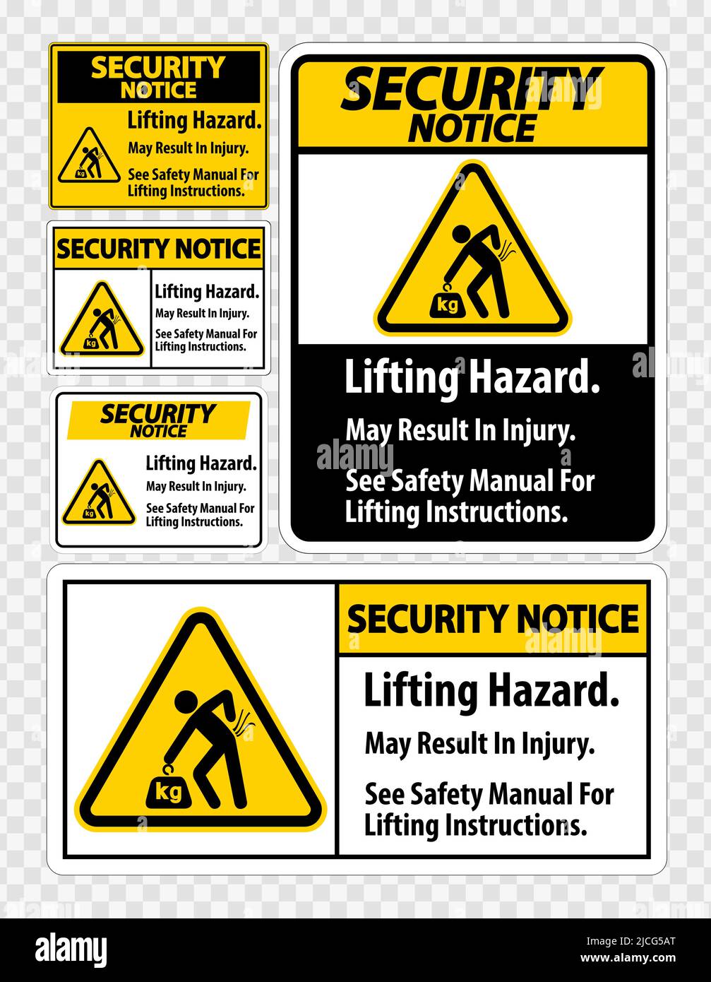 Lifting Hazard,May Result In Injury, See Safety Manual For Lifting ...