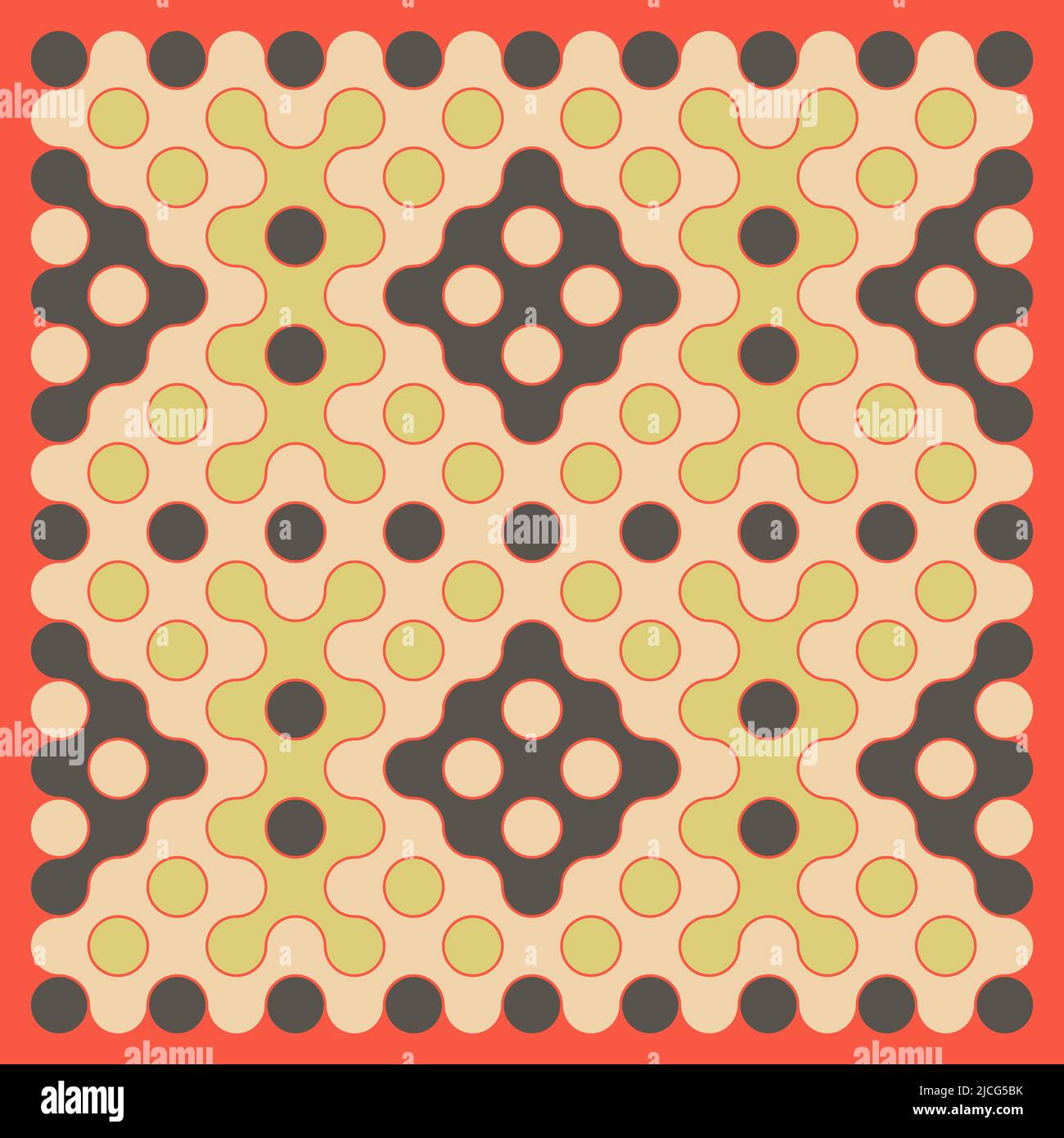Random color rounded truchet tiling illustration Stock Vector Image ...