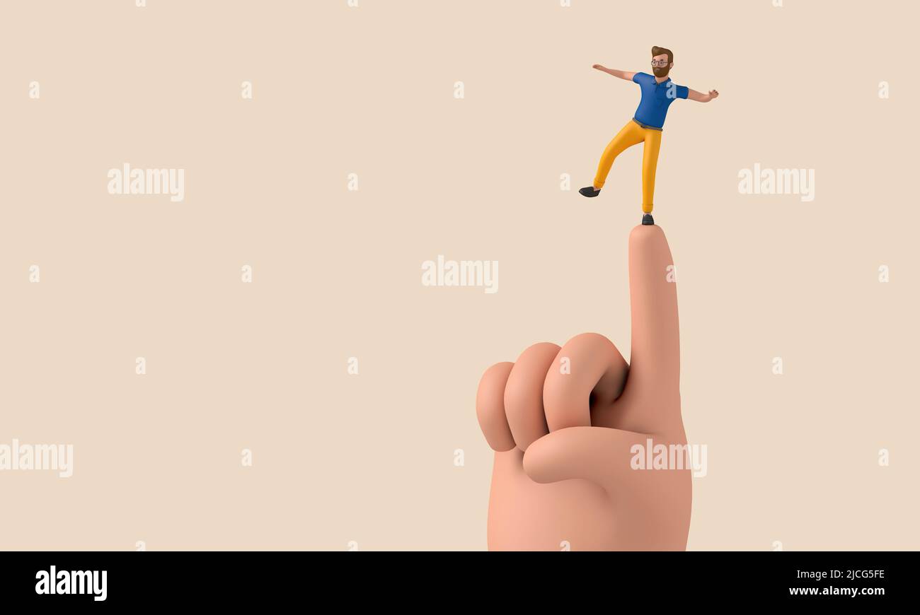 Finger character hi-res stock photography and images - Alamy