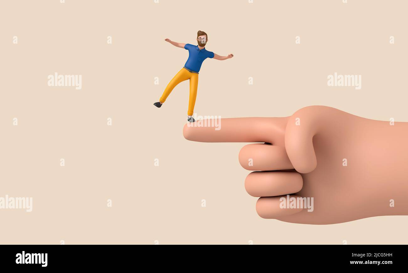 Finger character hi-res stock photography and images - Alamy