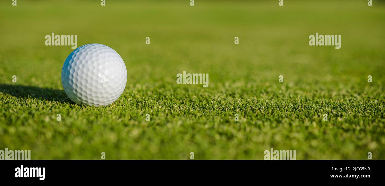 Golf Course with a Ball Tournament Banner Background. Golf Playing ...