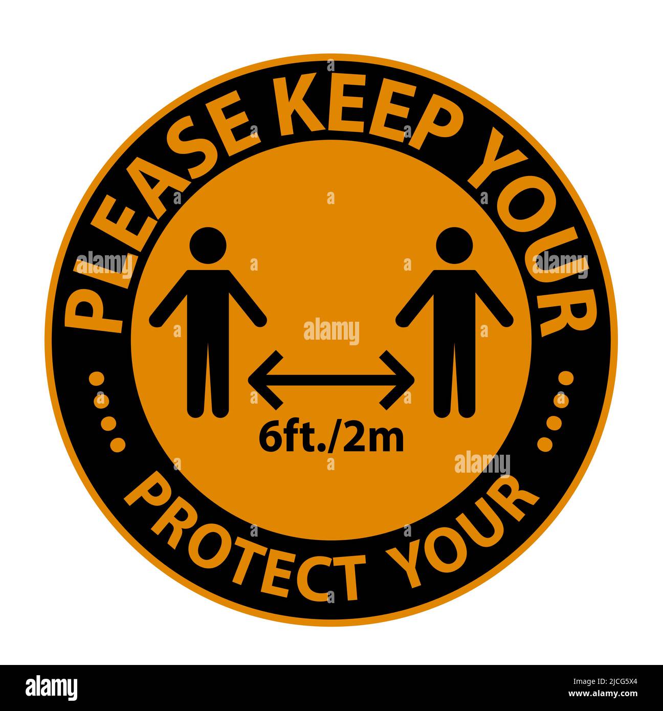 Please keep your distance,Protect your social Distancing Sign Isolate ...