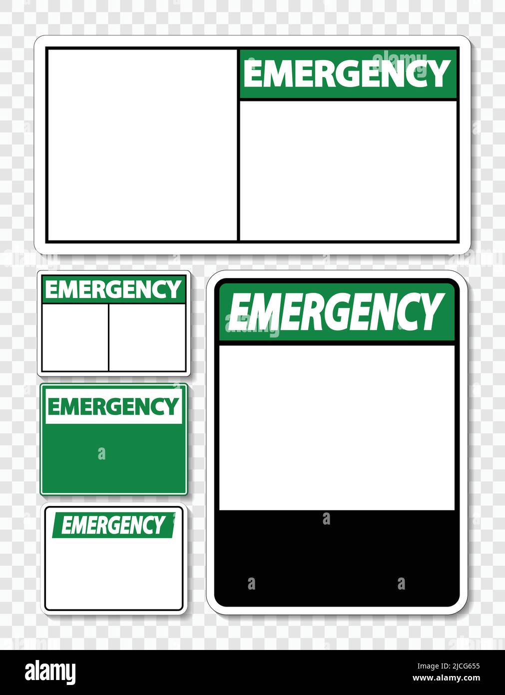 symbol Emergency sign label on transparent background,Vector ...