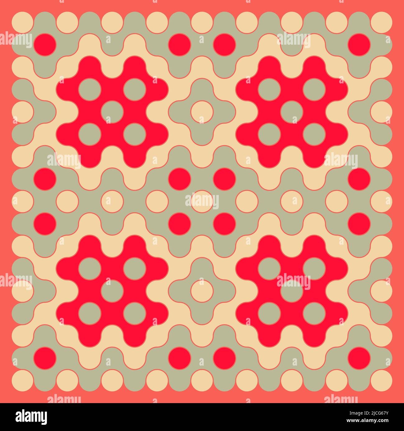 Random color rounded truchet tiling illustration Stock Vector Image ...