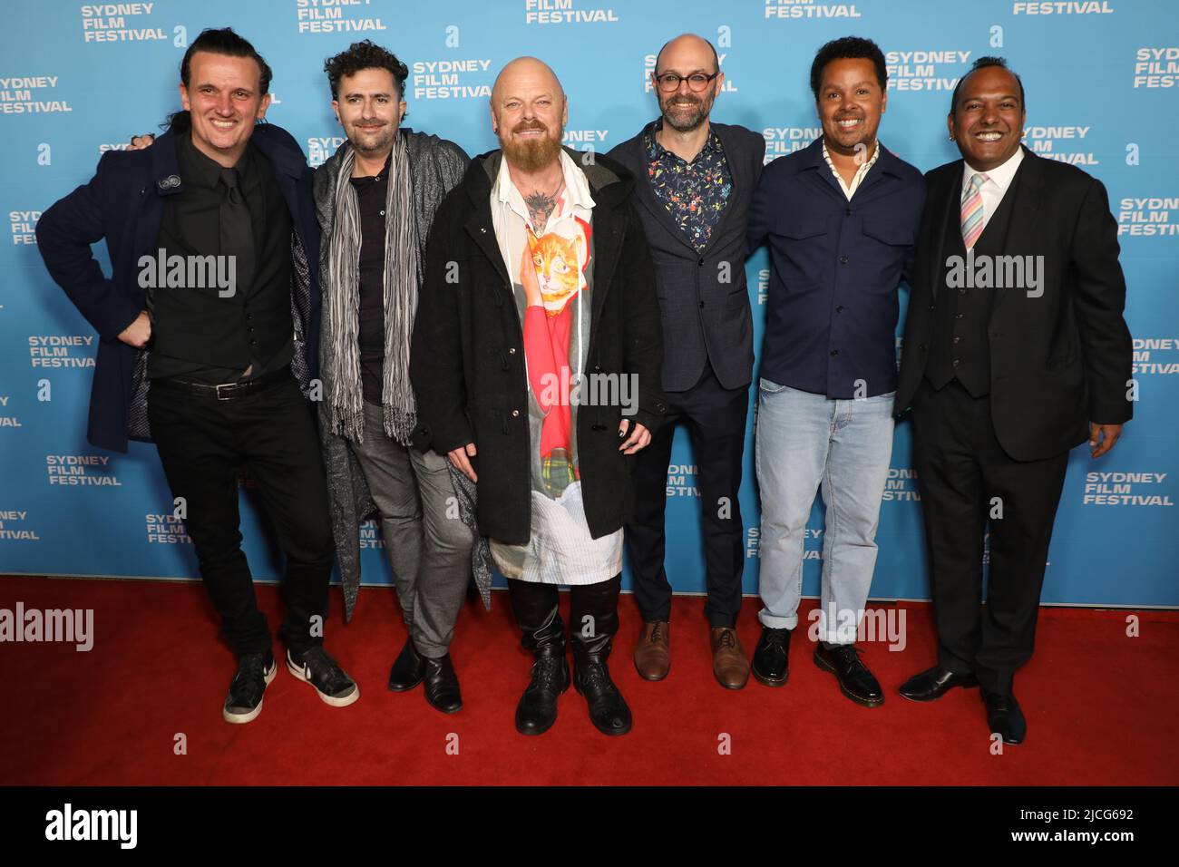 Sydney, Australia. 13th June 2022. Cast and crew from the film arrive ...