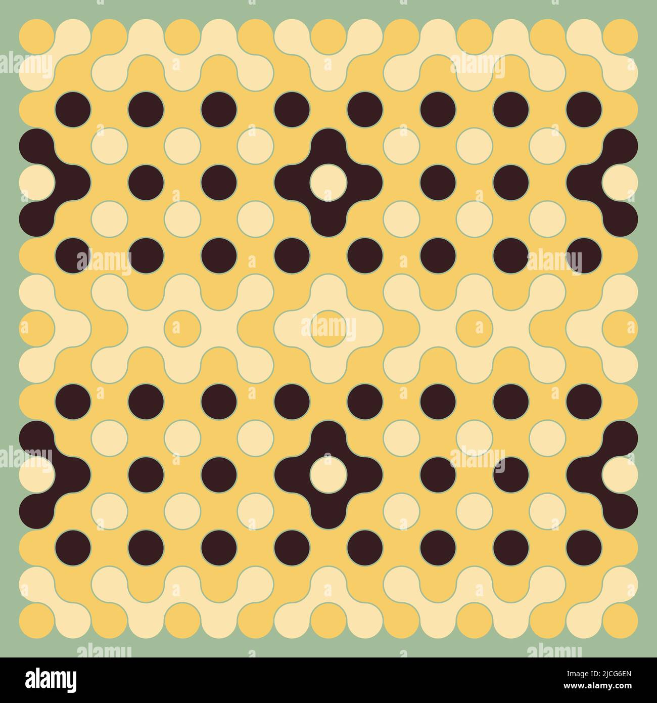 Random color rounded truchet tiling illustration Stock Vector Image ...