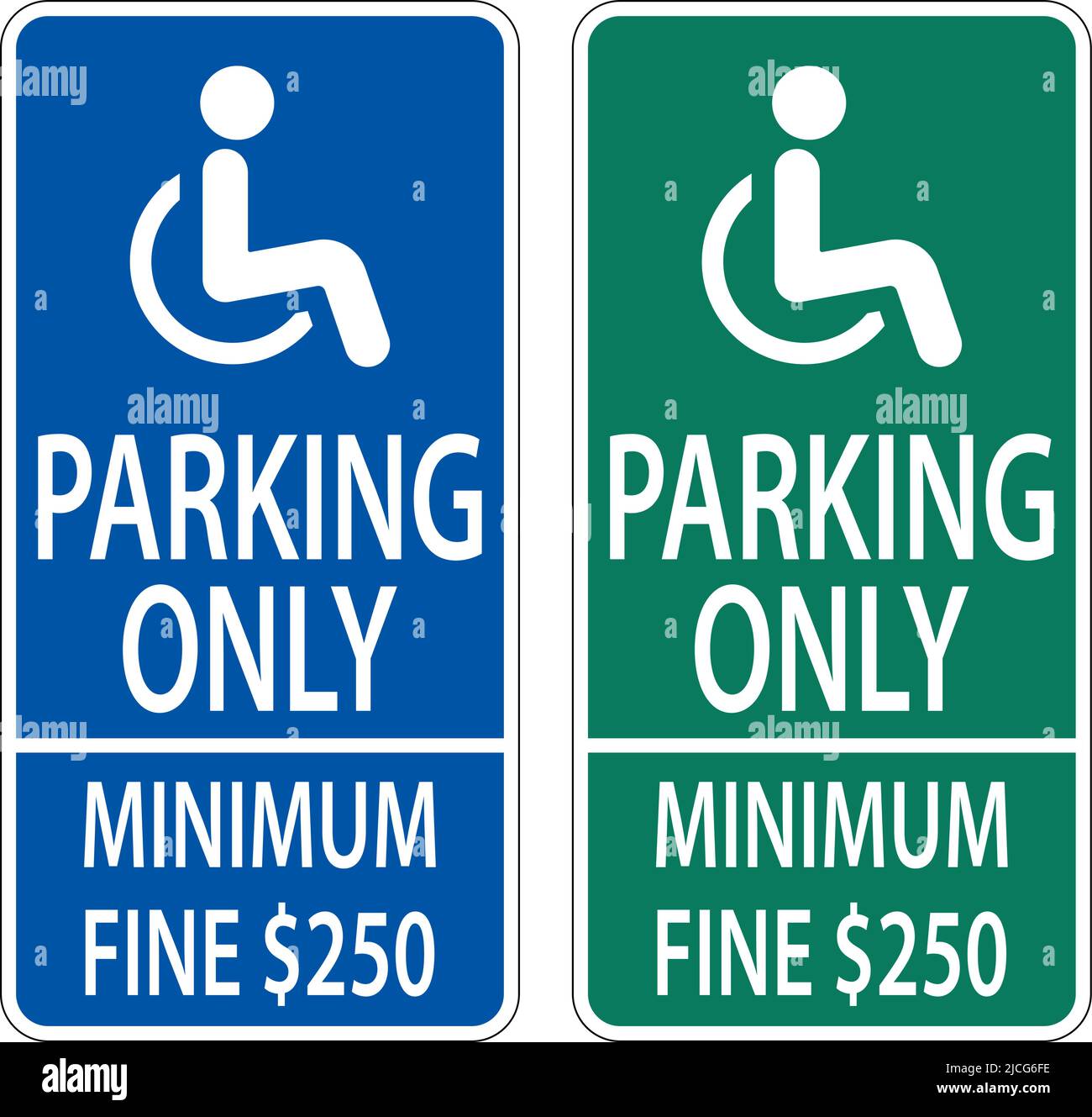 Accessible Parking Sign On White Background Stock Vector Image & Art ...
