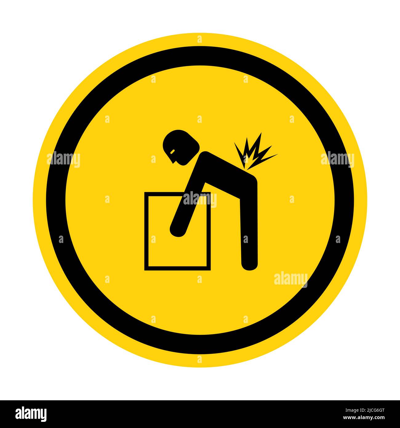 Lifting Hazard Symbol Sign Isolate On White Background,Vector ...