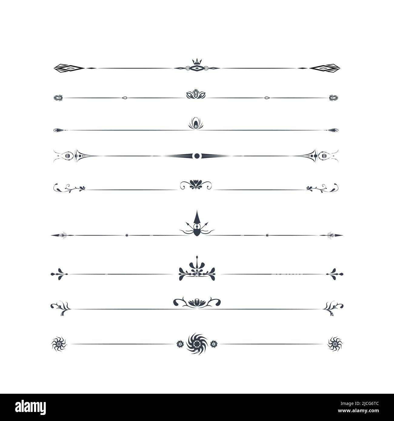 Fancy line divider hi-res stock photography and images - Alamy