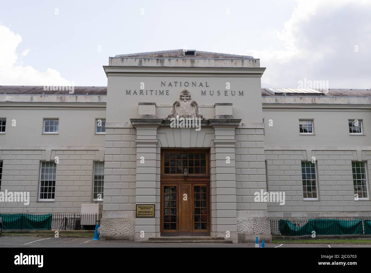 Side entrance to National Maritime Museum London England UK Stock Photo ...
