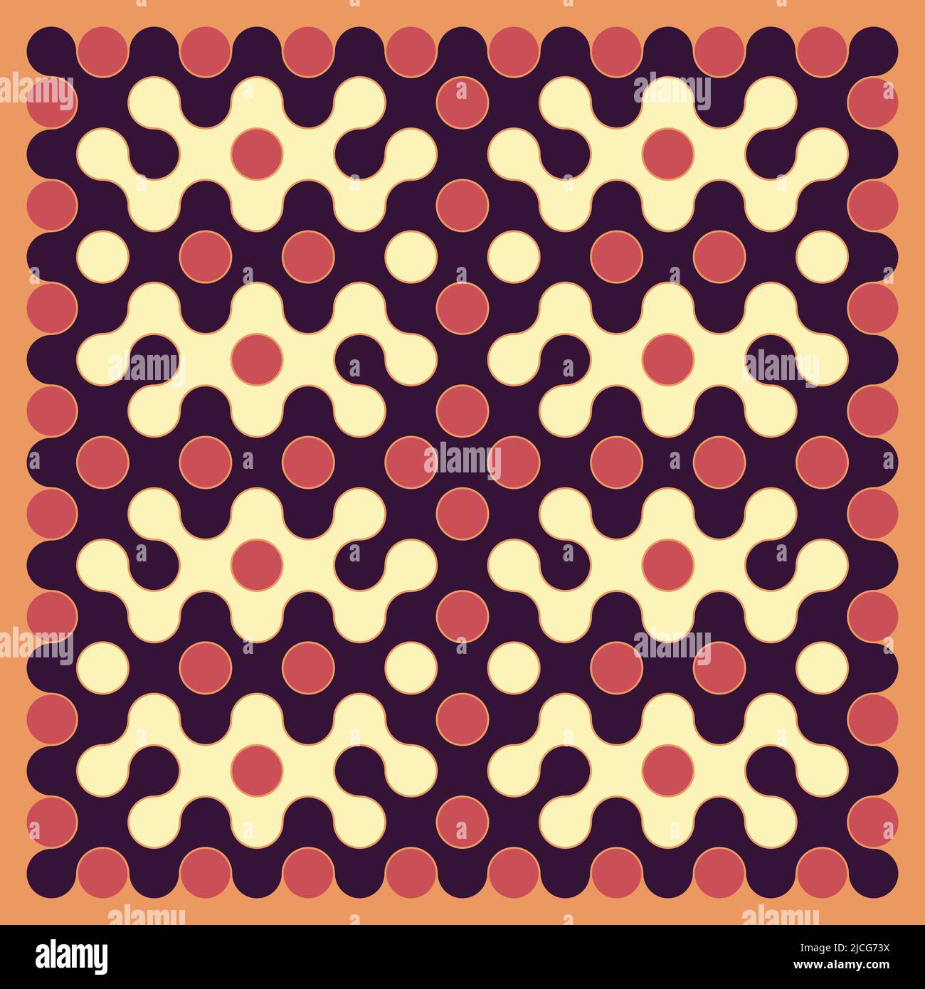 Random color rounded truchet tiling illustration Stock Vector Image ...