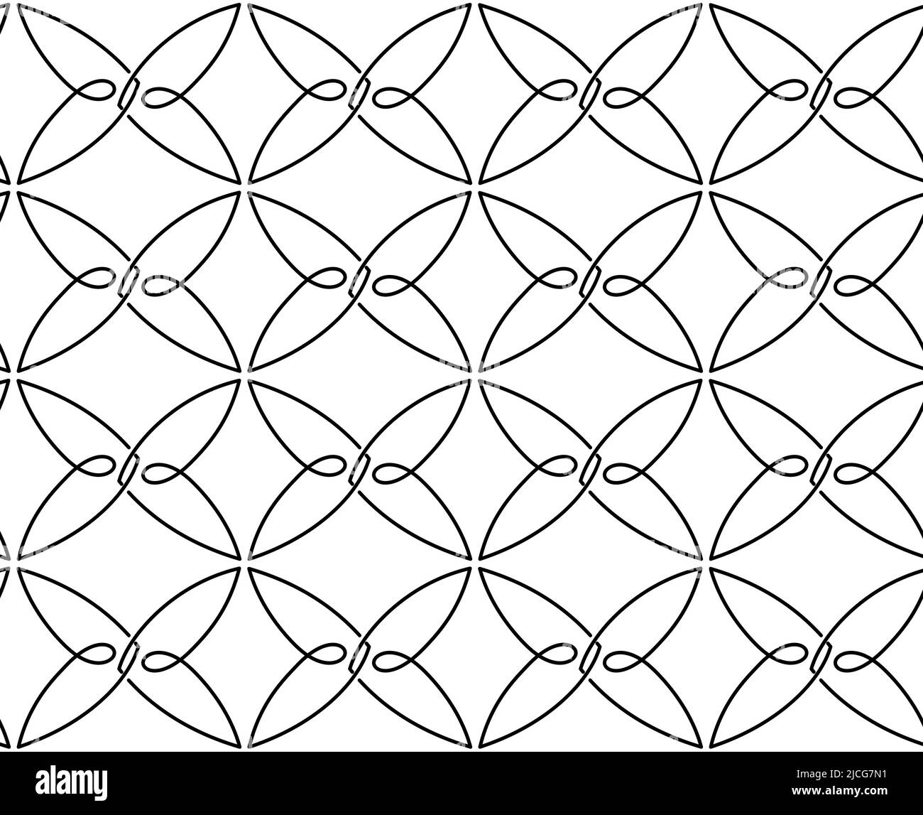 Stock seamless vector geometric pattern of thin black lines isolated on ...