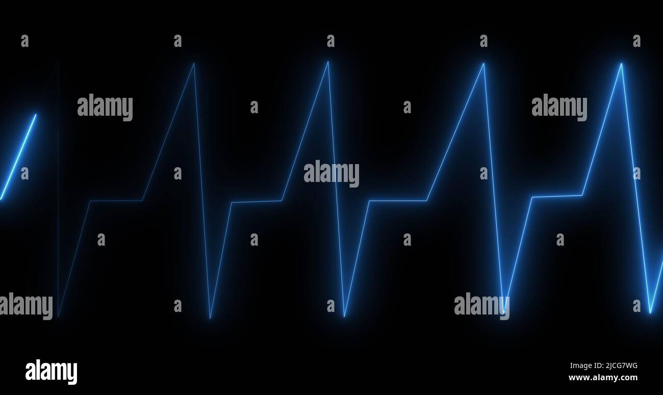 Image of cardiograph over black background Stock Photo - Alamy