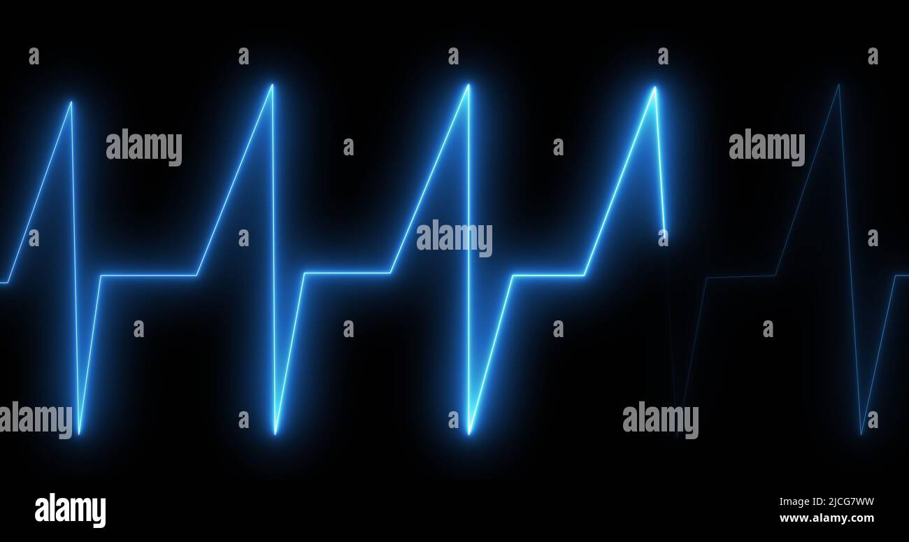 Image of cardiograph over black background Stock Photo - Alamy