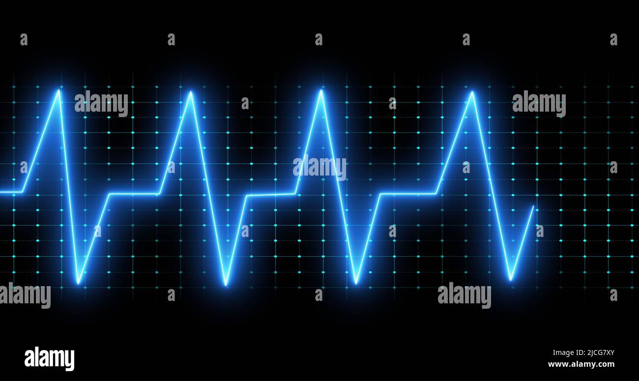 Image of cardiograph over black background Stock Photo - Alamy