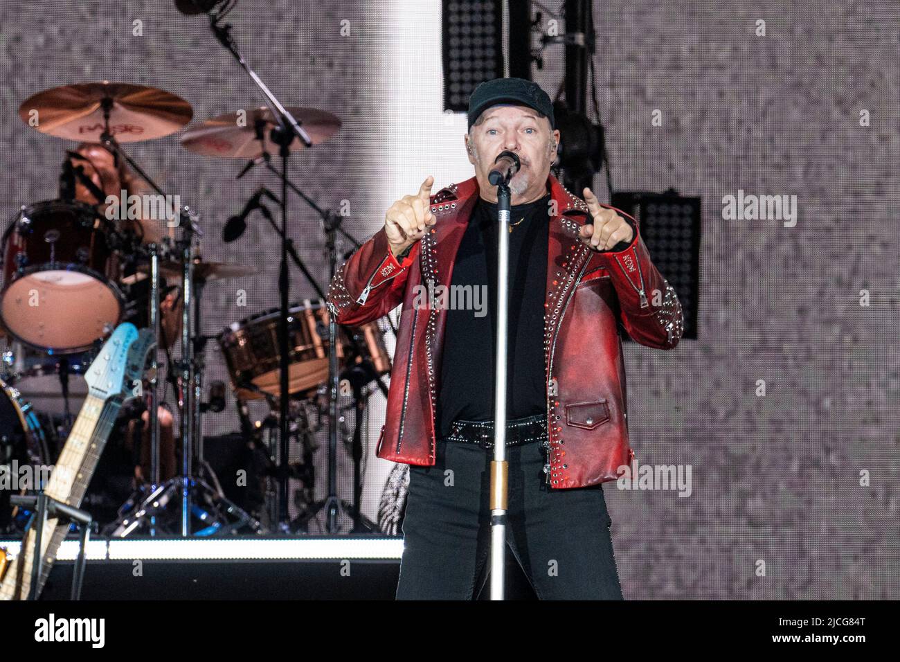 Italian singer, Vasco Rossi performs live on stage at Circo Massimo in ...