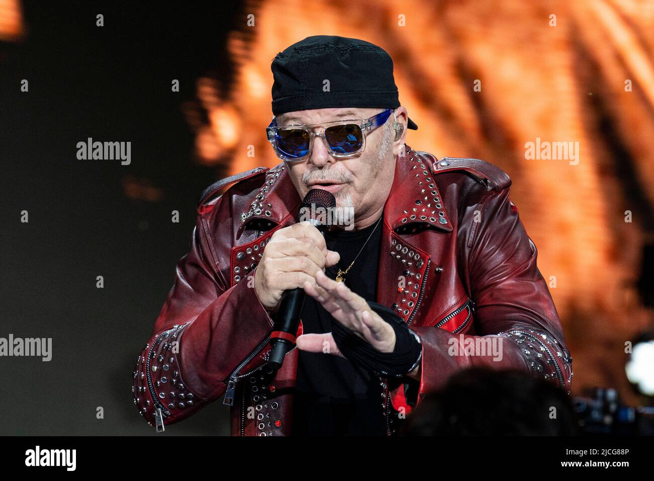 Italian singer, Vasco Rossi performs live on stage at Circo Massimo in ...