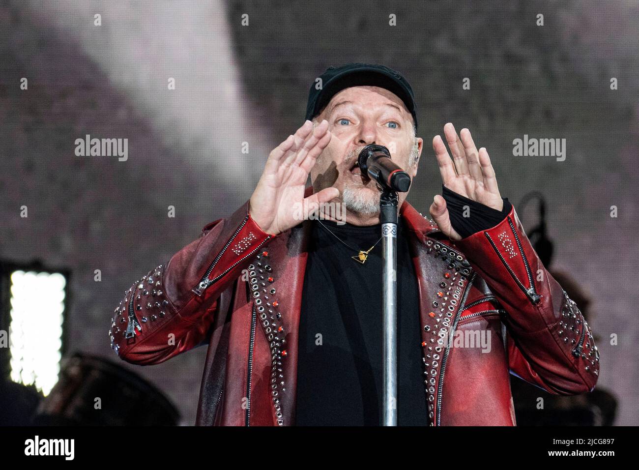 Italian singer, Vasco Rossi performs live on stage at Circo Massimo in ...