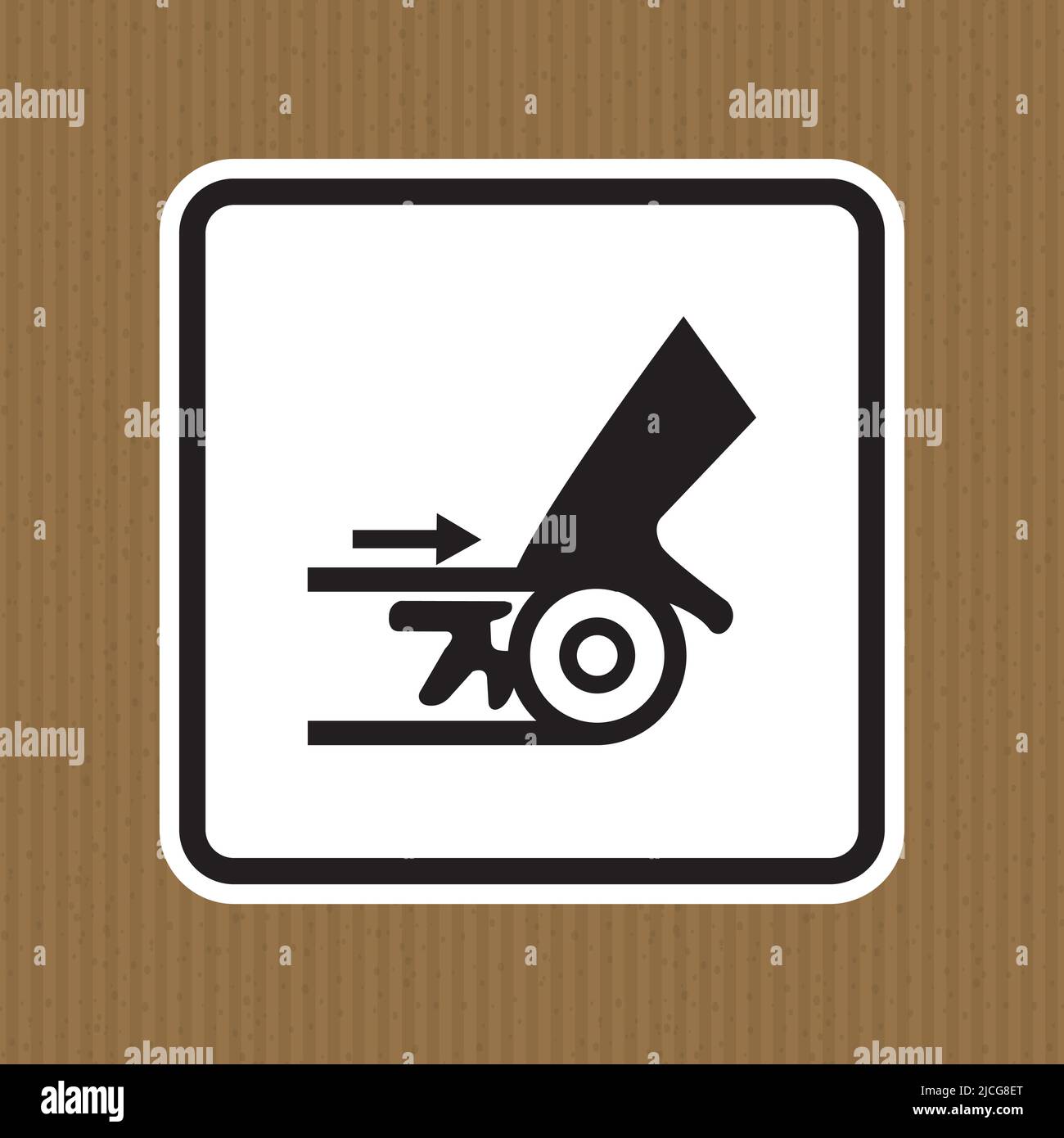 Beware Moving Machinery Symbol Sign Isolate On White Background,Vector ...
