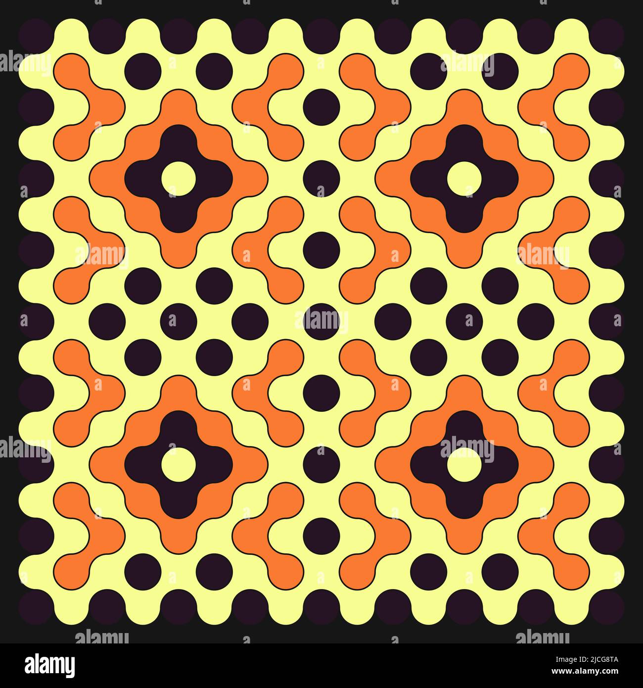 Random color rounded truchet tiling illustration Stock Vector Image ...