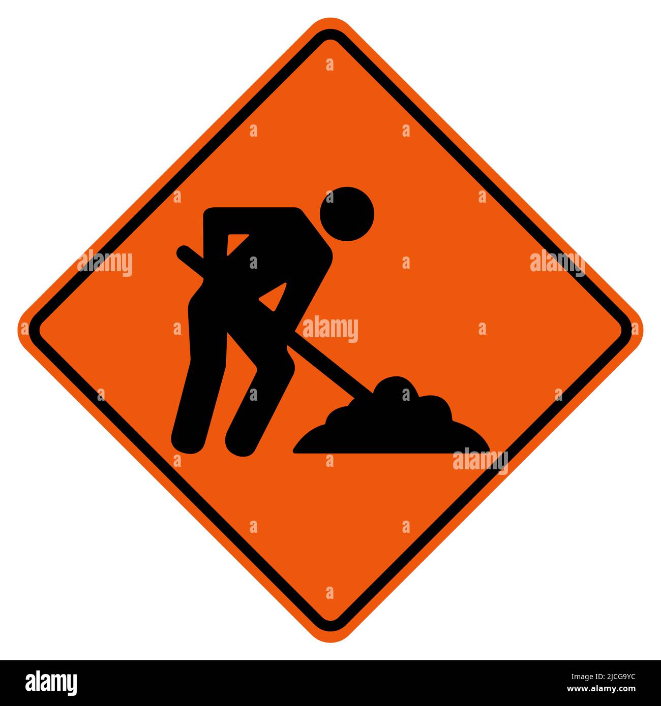Men Work Road,Under Construction Traffic Road Symbol Sign Isolate on ...