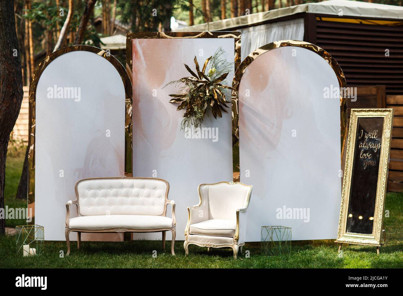 Wedding photo zone hi-res stock photography and images - Alamy