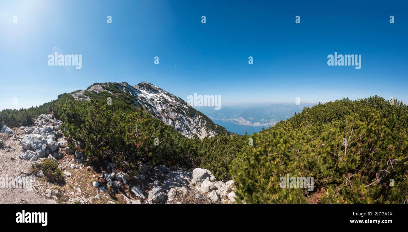 Monte Baldo mountain range in the Italian Alps in summer, located in ...