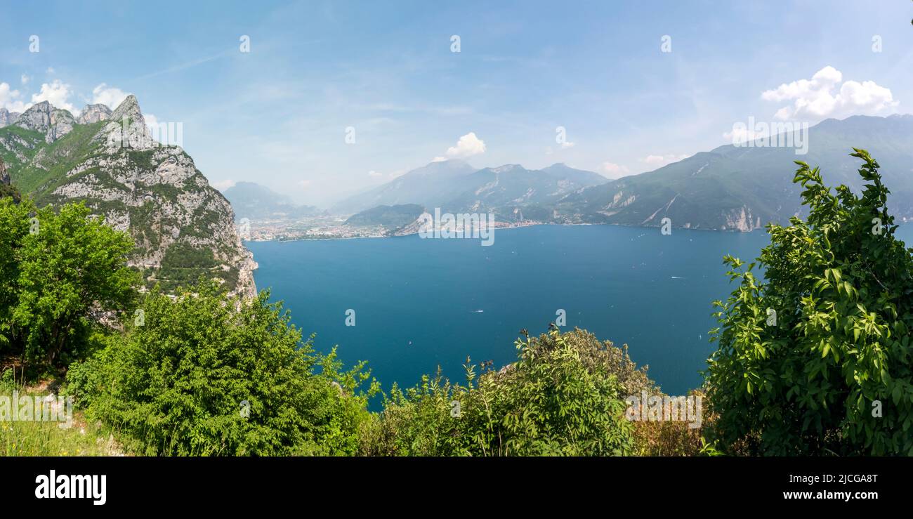 Monte Baldo mountain range in the Italian Alps in summer, located in ...
