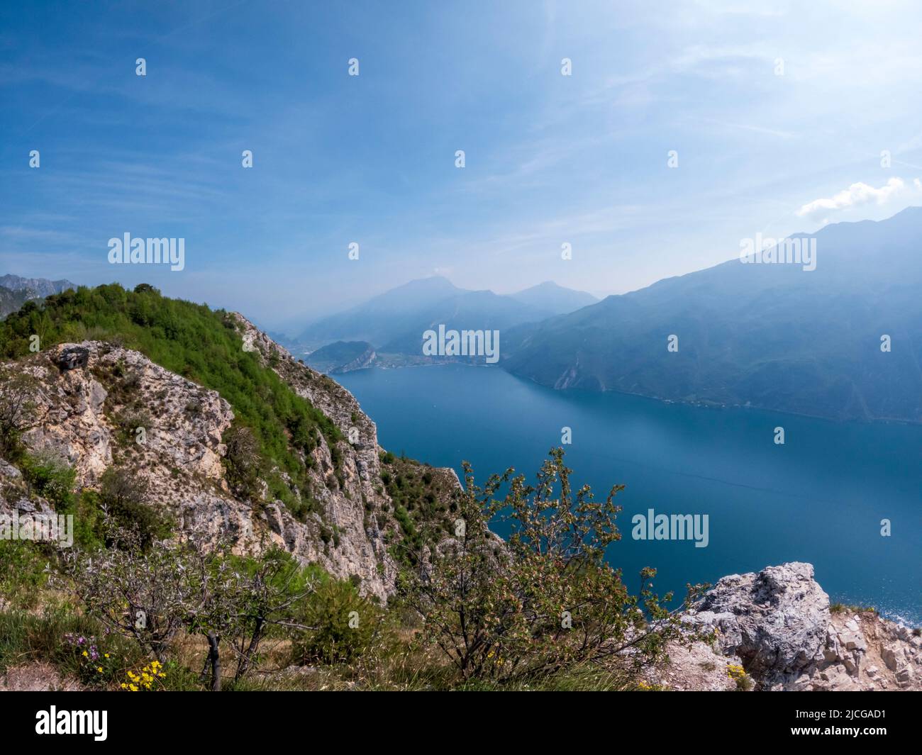 Punta Larici spectacular view of the Lake Garda and the Ledro valley ...