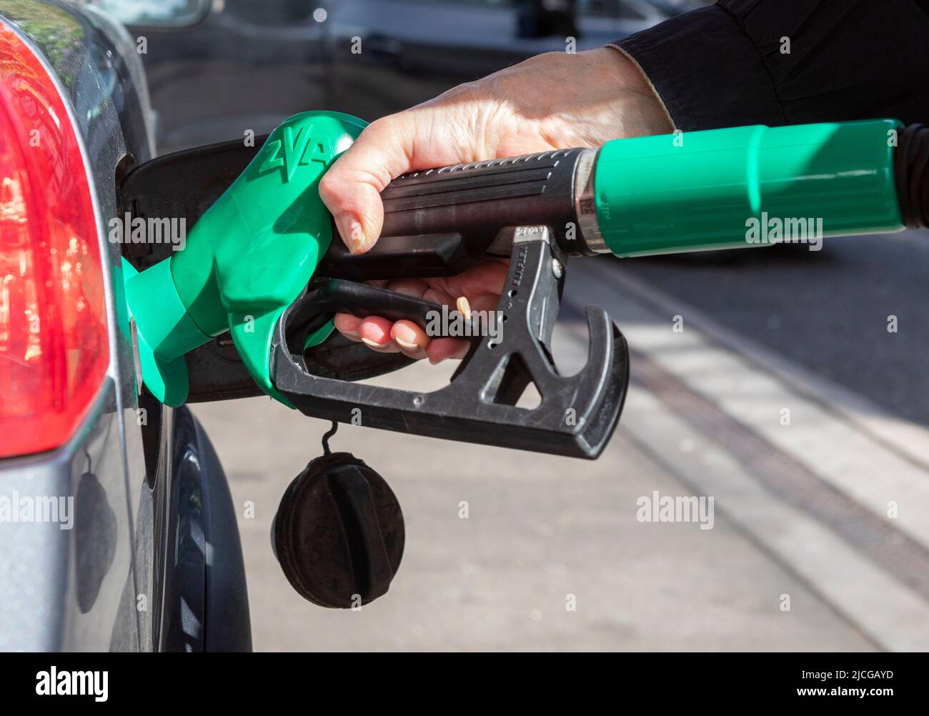 Drivers seen filling their cars at a Shell petrol station at South ...