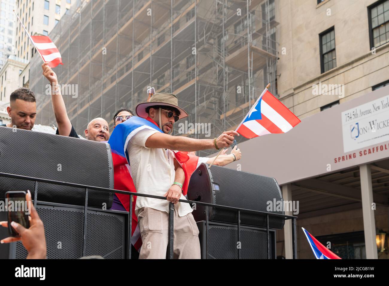 Puerto Rican rapper Benito Antonio Martinez Ocasio known as Bad Bunny ...