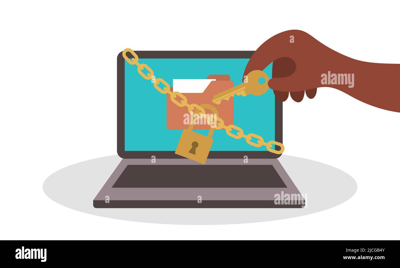 Danger concept online safety social Stock Vector Images - Alamy