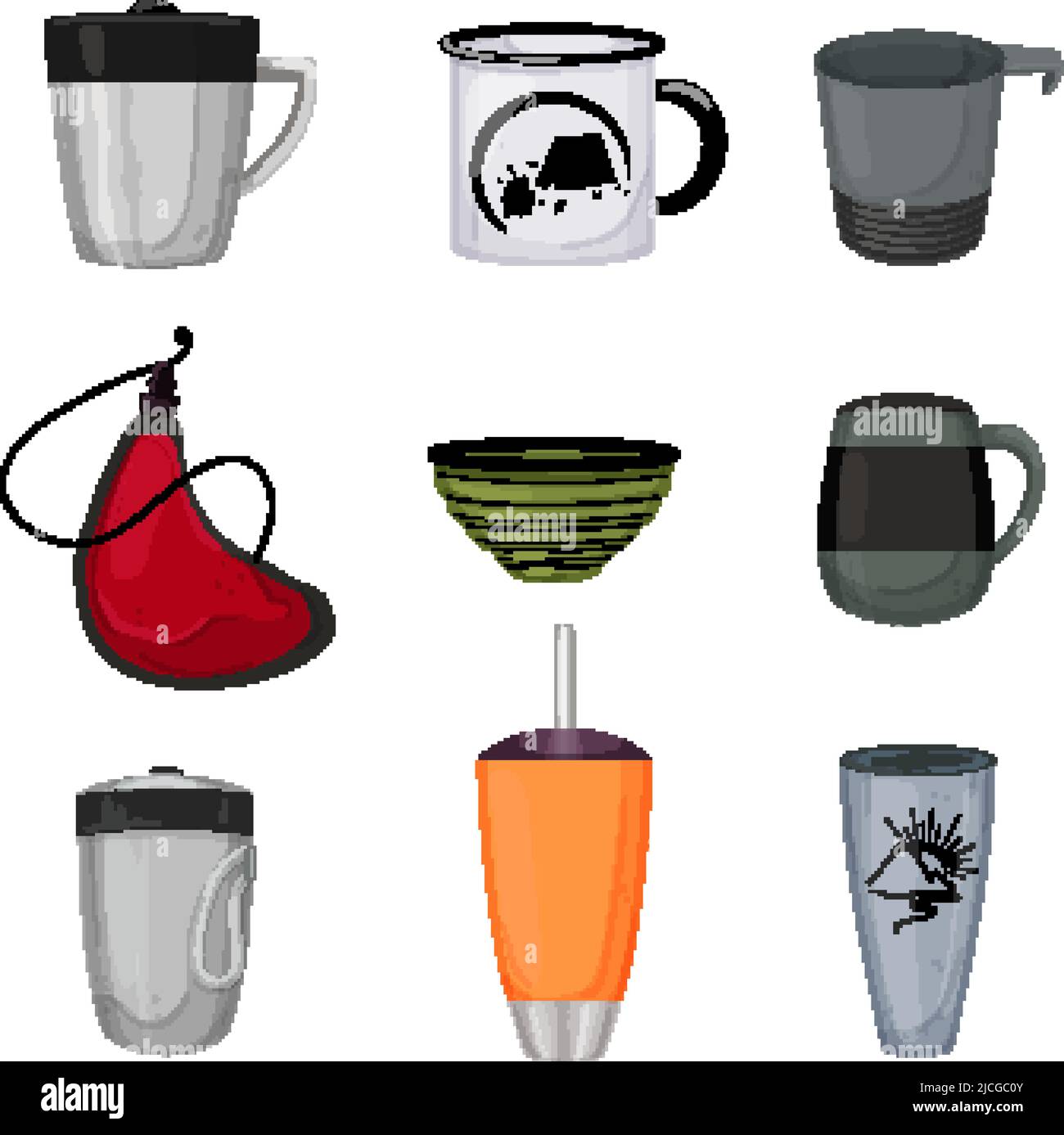 Army tin cup Stock Vector Images - Alamy