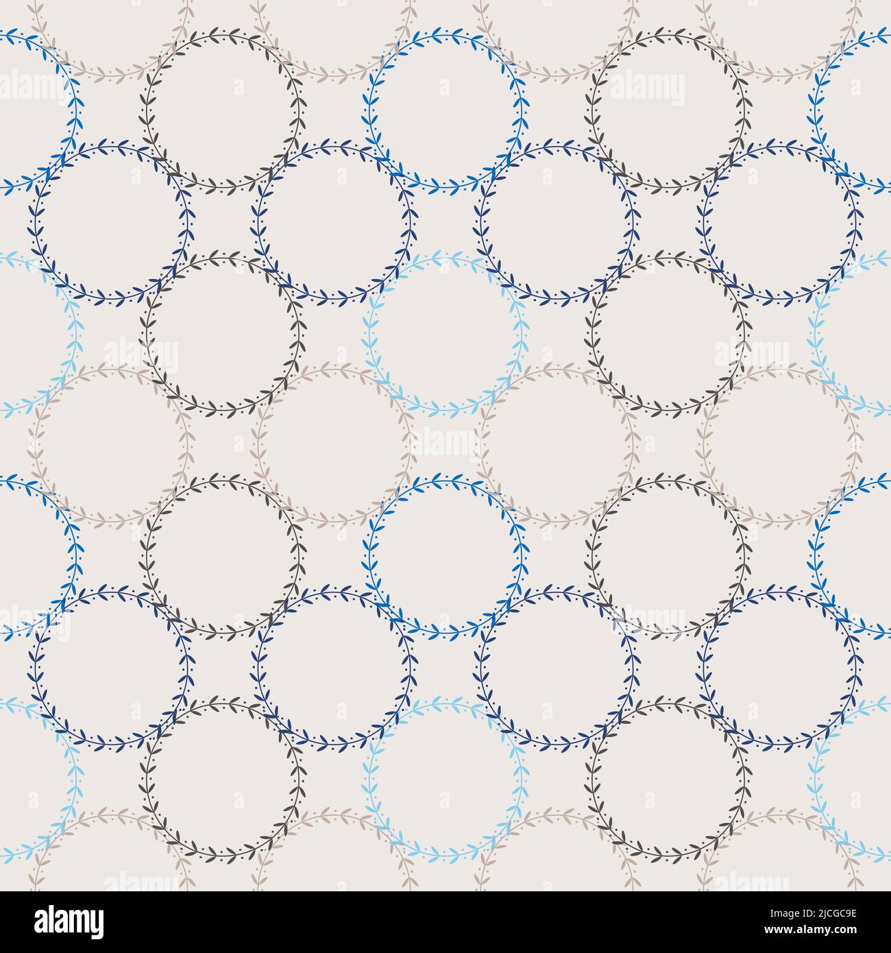 Greek floral wreath seamless pattern.Vector Stock Vector Image & Art ...