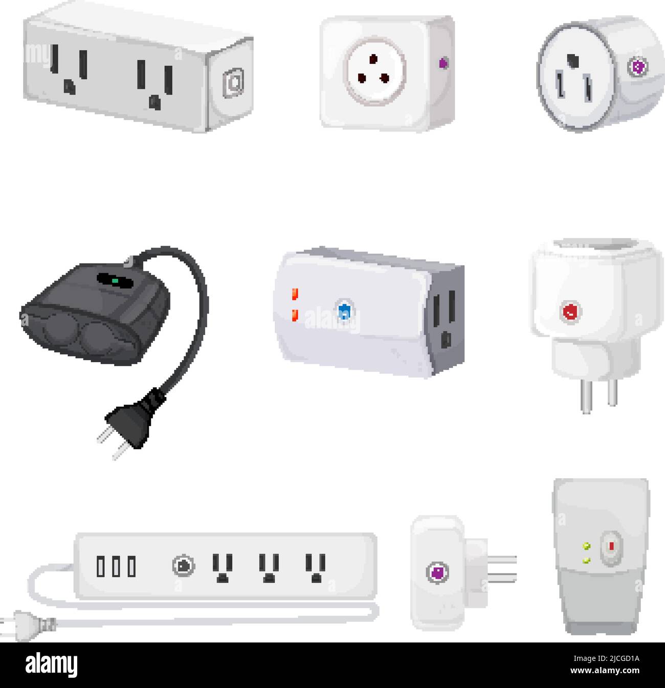 Plug switch timer Stock Vector Images - Alamy