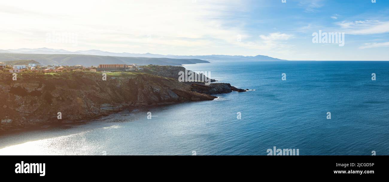 panoramic view of the Sardinian coast Stock Photo - Alamy