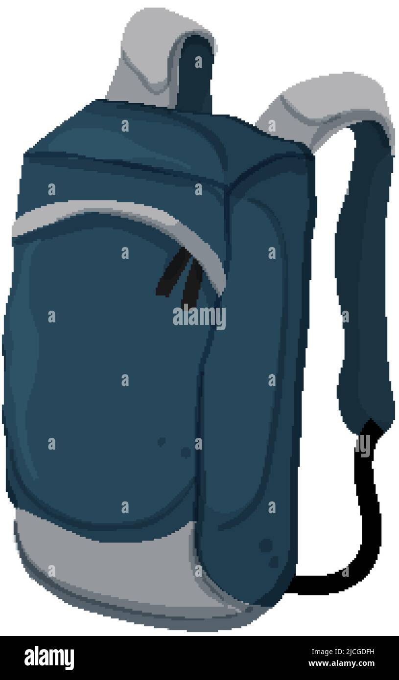 bag backpack camp cartoon vector illustration Stock Vector Image & Art ...